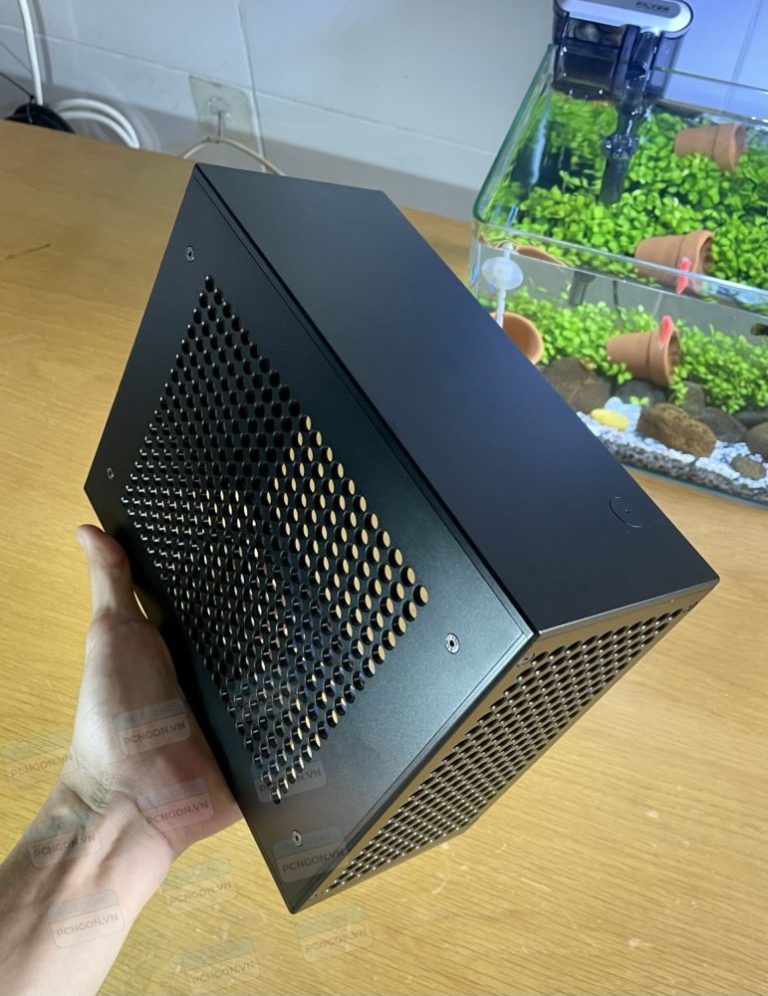 Vỏ Case máy tính mini ITX Captain V8 nhỏ gọn - đen - Pcngon