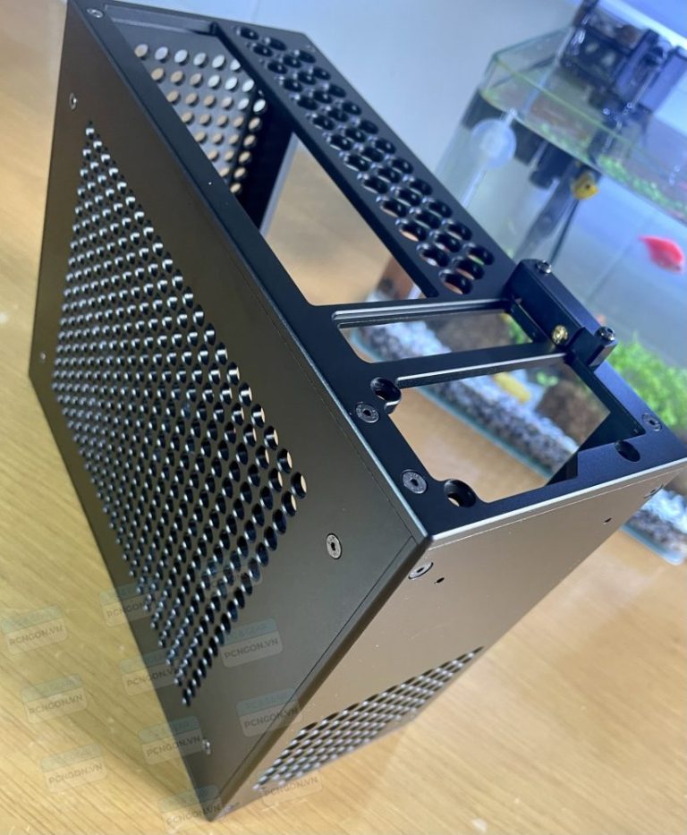 Vỏ Case máy tính mini ITX Captain V8 nhỏ gọn - đen - Pcngon