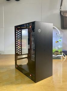 Vỏ Case máy tính mini ITX Captain V8 nhỏ gọn - đen - Pcngon