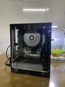 Vỏ Case máy tính mini ITX Captain V8 nhỏ gọn - đen - Pcngon