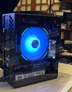 Vỏ Case máy tính mini ITX Captain V8 nhỏ gọn - đen - Pcngon