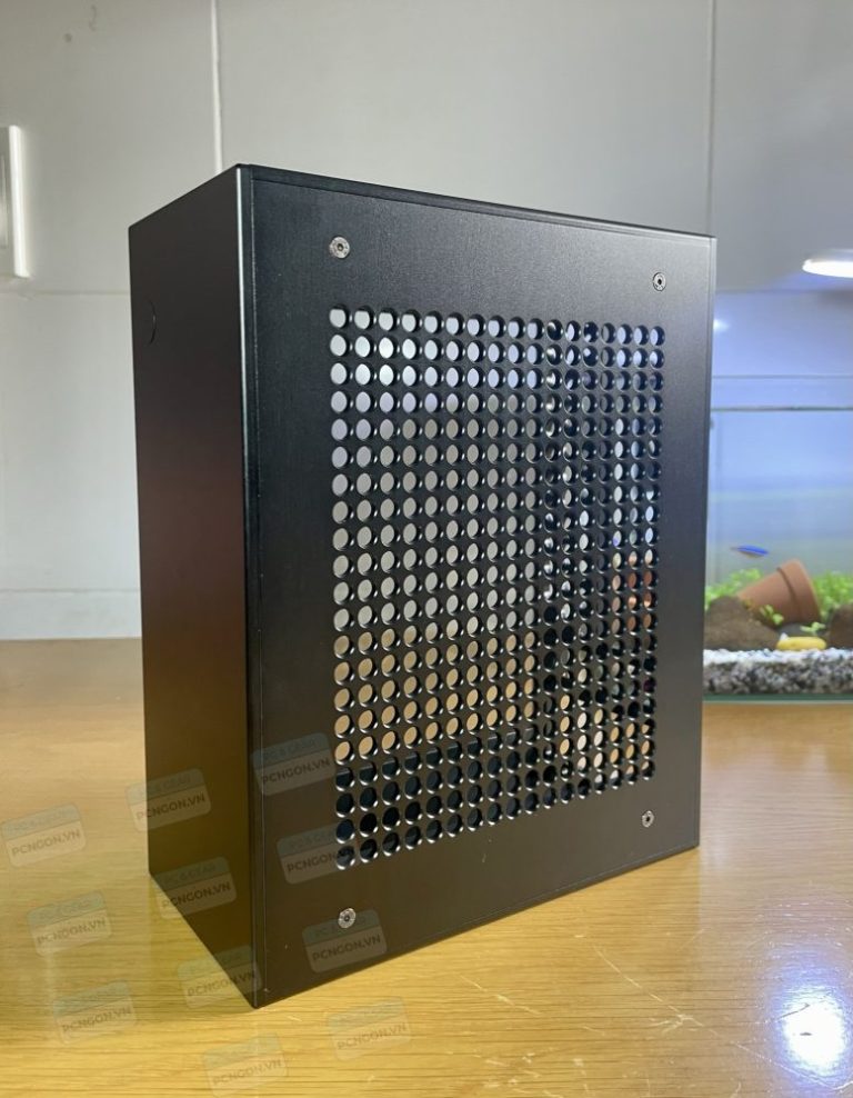 Vỏ Case máy tính mini ITX Captain V8 nhỏ gọn - đen - Pcngon