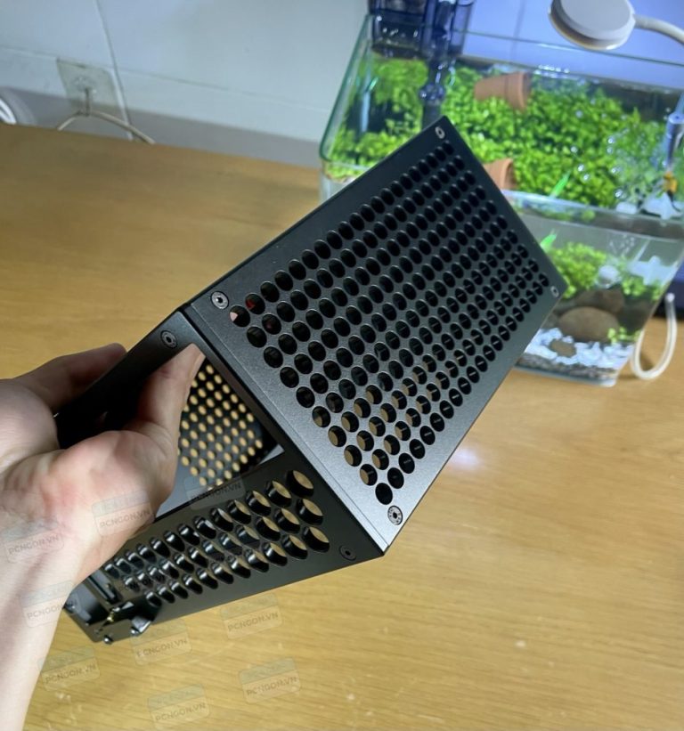 Vỏ Case máy tính mini ITX Captain V8 nhỏ gọn - đen - Pcngon