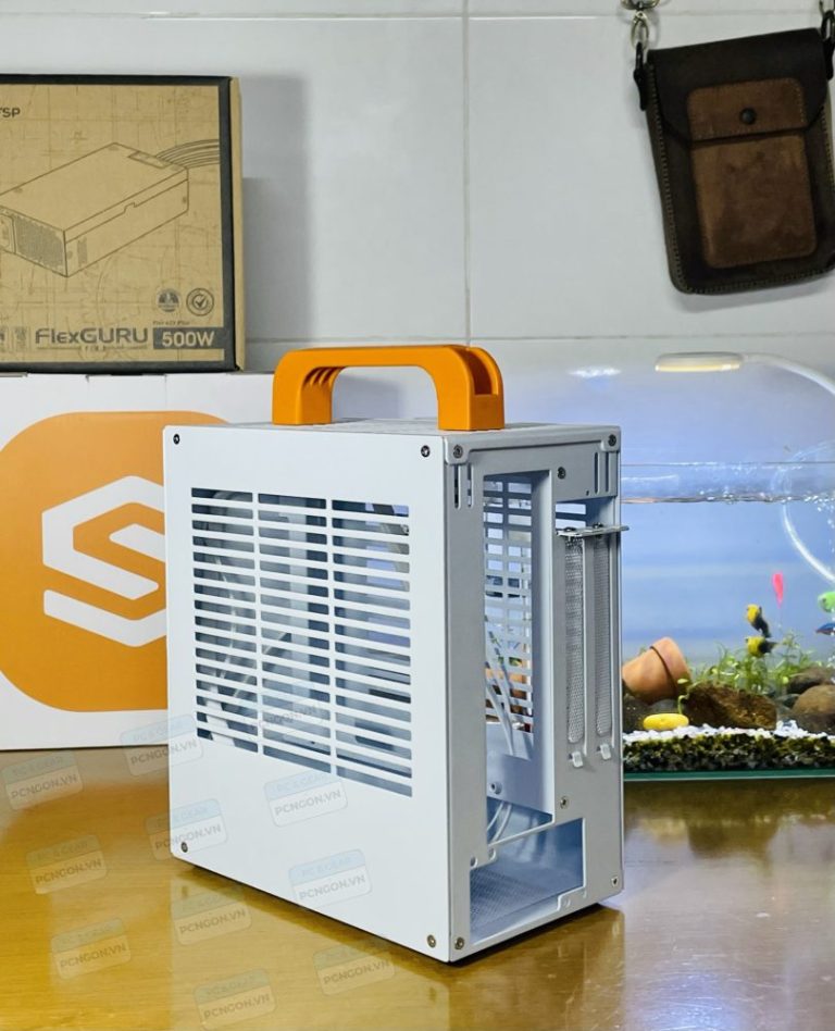 Vỏ Case máy tính mini ITX K39 SGPC nhỏ gọn - trắng - Pcngon