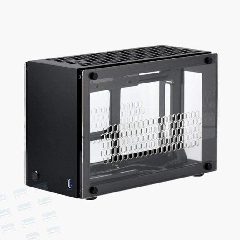 Vỏ case máy tính Mini ITX GEEEK A50S - Đen - Pcngon