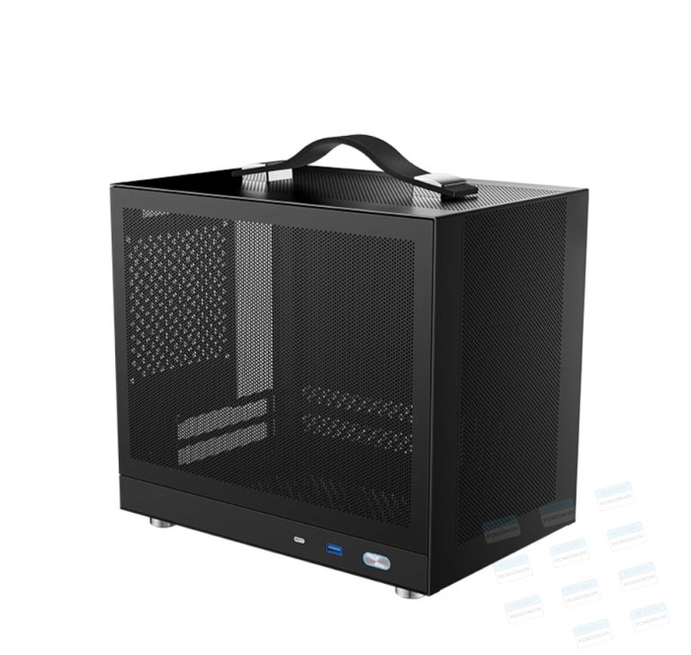 Vỏ case máy tính Mini ITX Shiny Snake G200 - Đen - Pcngon