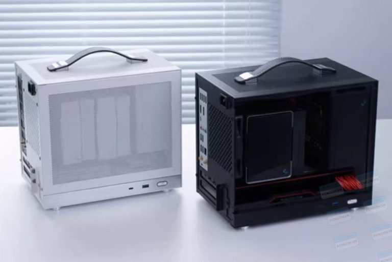 Vỏ case máy tính Mini ITX Shiny Snake G200 - Đen - Pcngon