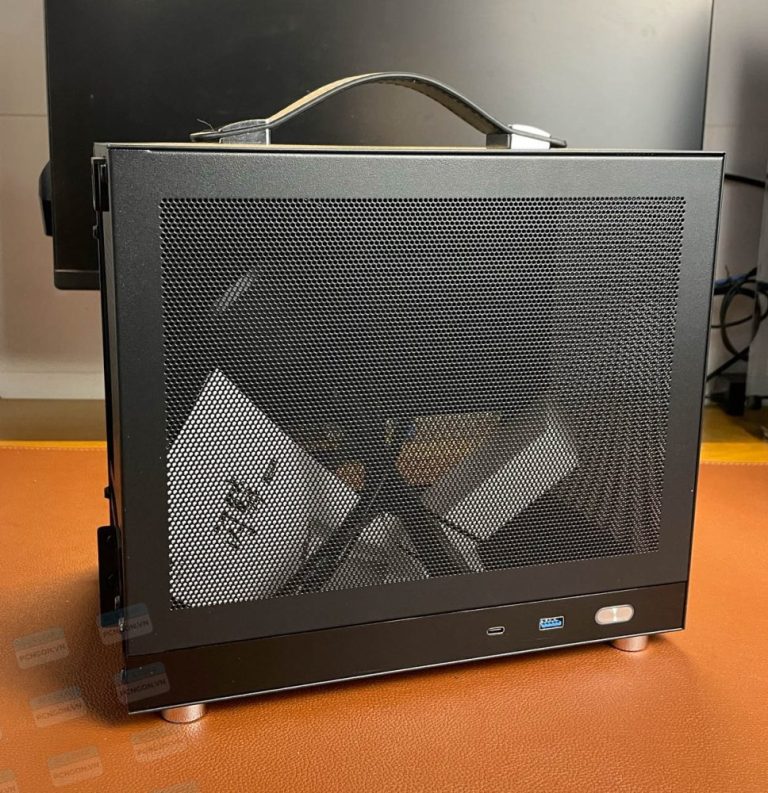 Vỏ case máy tính Mini ITX Shiny Snake G200 - Đen - Pcngon