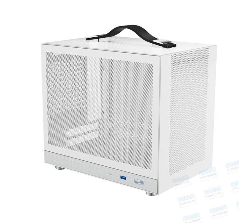 Vỏ case máy tính Mini ITX Shiny Snake G200 - Trắng - Pcngon