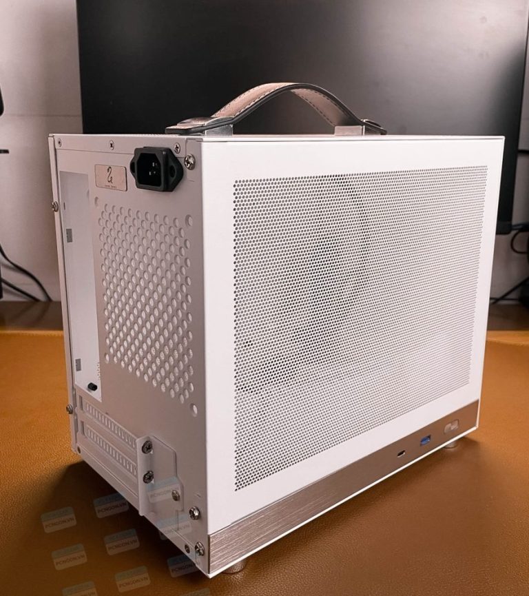 Vỏ case máy tính Mini ITX Shiny Snake G200 - Trắng - Pcngon