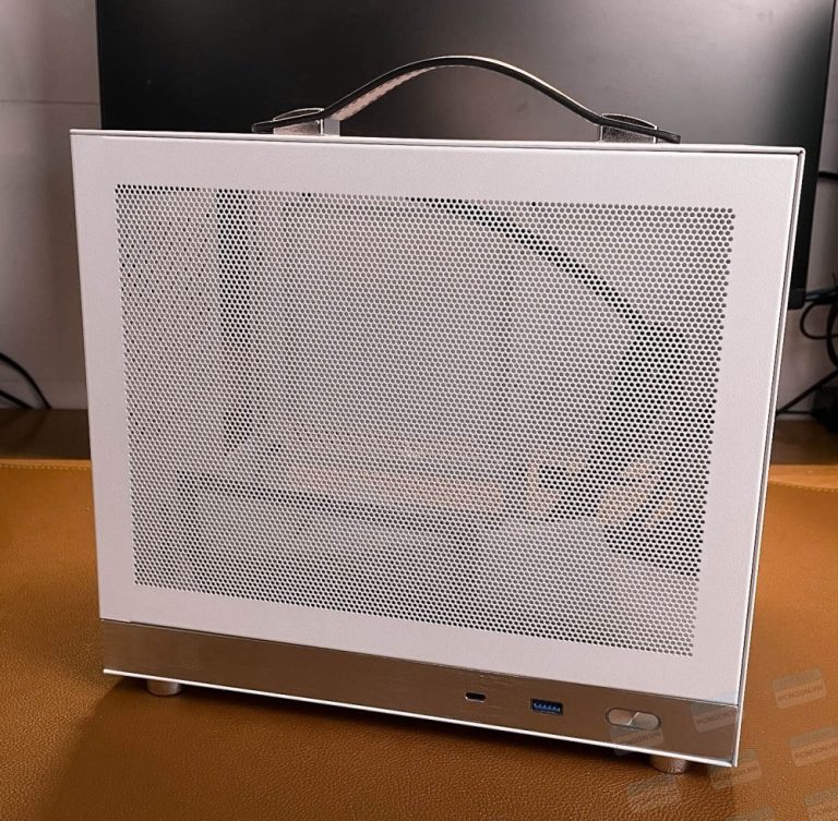 Vỏ case máy tính Mini ITX Shiny Snake G200 - Trắng - Pcngon