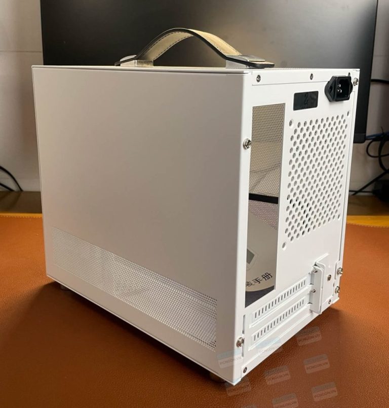 Vỏ case máy tính Mini ITX Shiny Snake G200 - Trắng - Pcngon