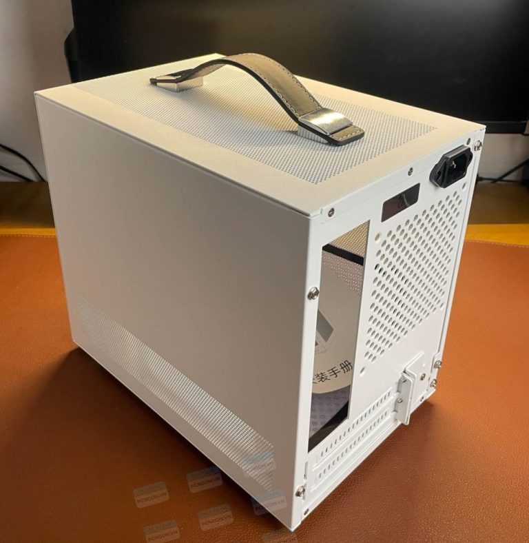 Vỏ case máy tính Mini ITX Shiny Snake G200 - Trắng - Pcngon