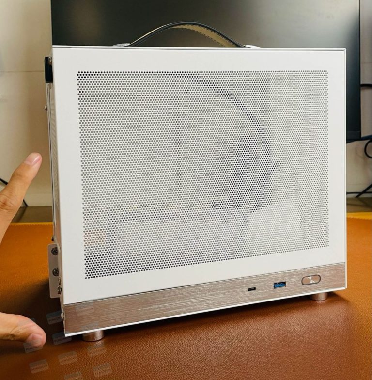 Vỏ case máy tính Mini ITX Shiny Snake G200 - Trắng - Pcngon