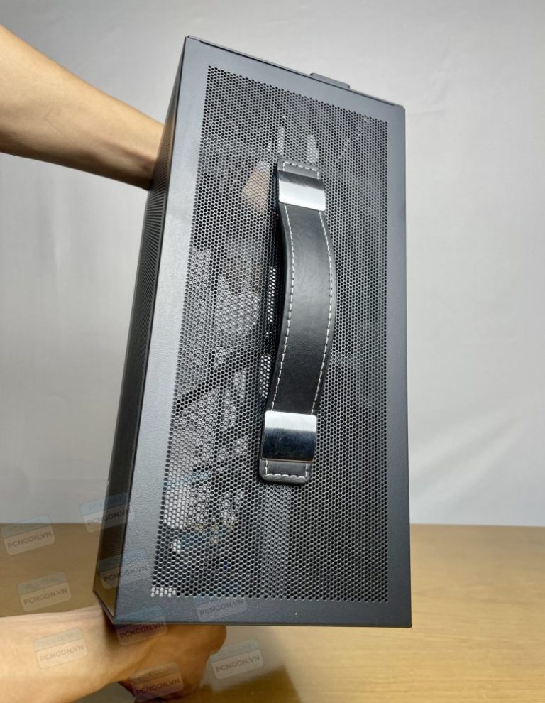 Vỏ case máy tính Mini ITX Shiny Snake S400 - Đen - Pcngon