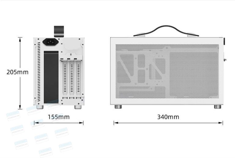 Vỏ case máy tính Mini ITX Shiny Snake S400 - Pcngon