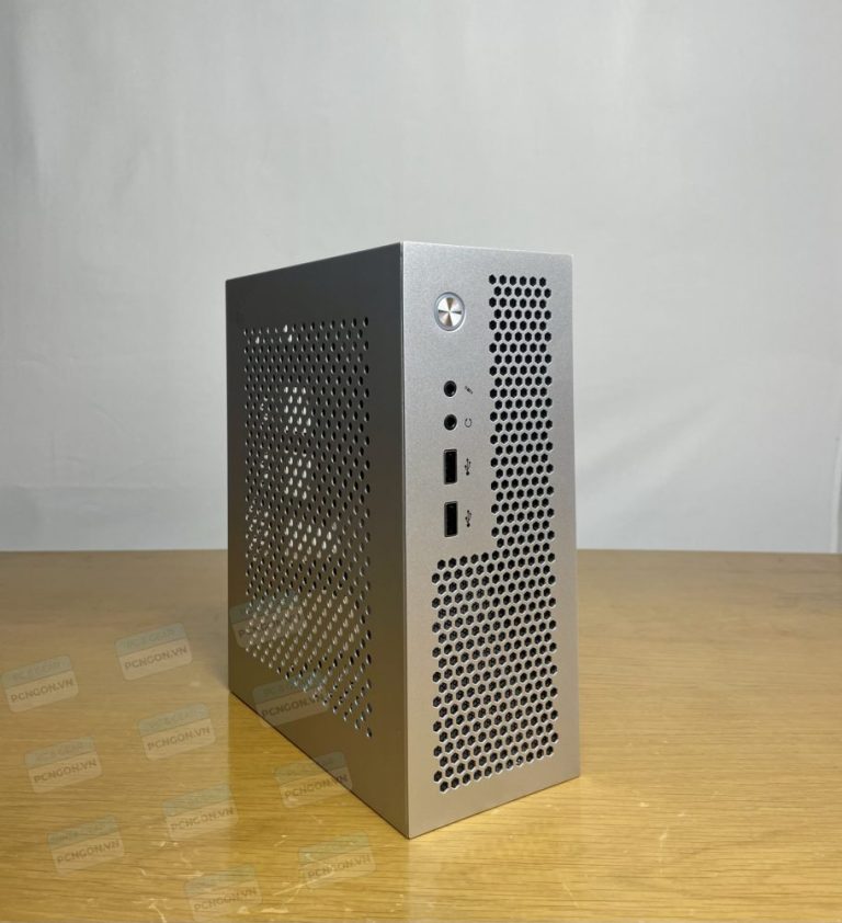 Vỏ case máy tính mini ITX SKTC A09 - Bạc - Pcngon