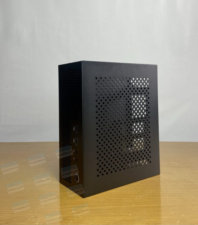 Vỏ case máy tính mini ITX SKTC A09 - Đen - Pcngon