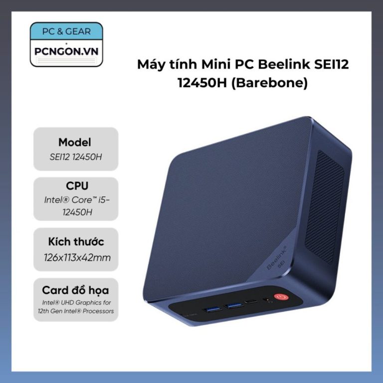 Máy tính Mini PC Beelink SEI12 12450H (Barebone) - Pcngon