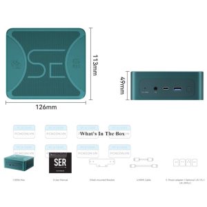 Máy tính Mini PC Beelink SER6 MAX 7735HS (Barebone) - Pcngon