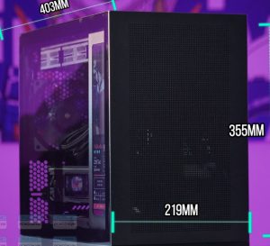 Vỏ case máy tính Mini ITX Shiny Snake G500 - Đen - Pcngon