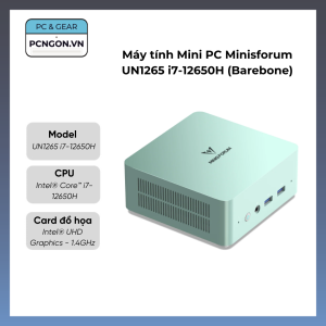 Máy tính Mini PC Minisforum UN1265 i7-12650H (Barebone) - Pcngon