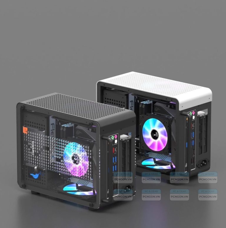 Vỏ case máy tính Mini ITX GEEEK C2-Trắng - Pcngon