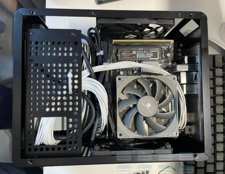 Vỏ case máy tính Mini ITX GEEEK C2-Trắng - Pcngon