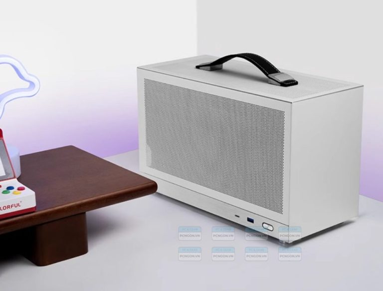 Vỏ case máy tính Mini ITX Shiny Snake S400-Trắng (Type C, Riser 4.0 ...