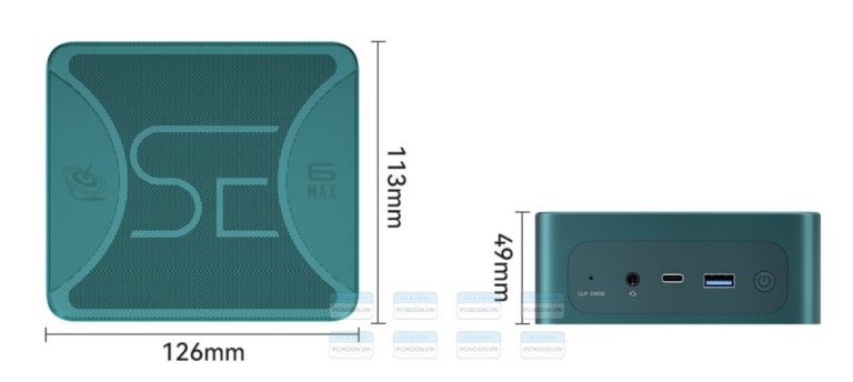 Máy tính Mini PC Beelink SER6 MAX 6900HX (Barebone) - Pcngon