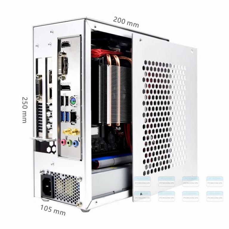 Vỏ case máy tính Mini ITX Metalfish S3 - Pcngon