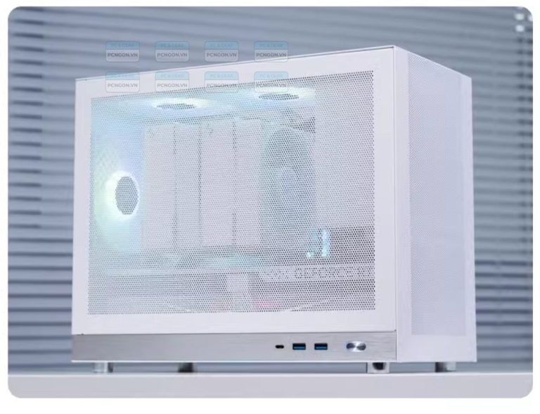 Vỏ case máy tính Mini ITX Shiny Snake G400-Trắng - Pcngon