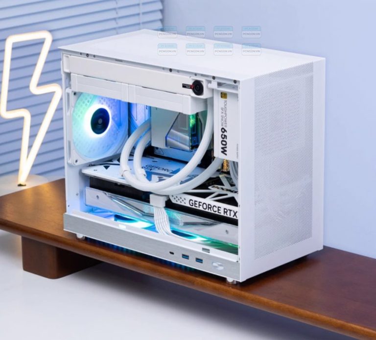 Vỏ case máy tính Mini ITX Shiny Snake G400-Trắng - Pcngon