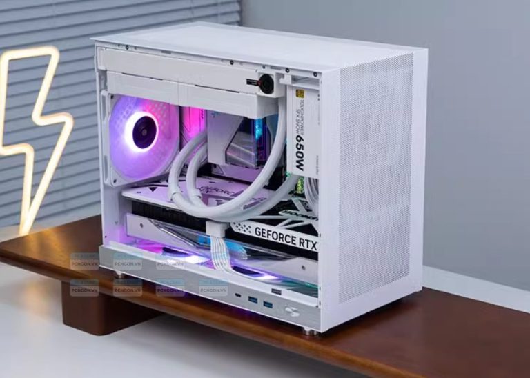 Vỏ case máy tính Mini ITX Shiny Snake G400-Trắng - Pcngon