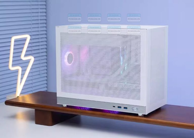 Vỏ case máy tính Mini ITX Shiny Snake G400-Trắng - Pcngon