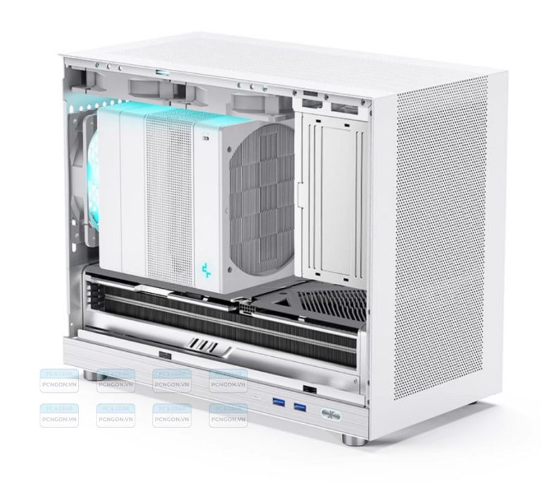 Vỏ case máy tính Mini ITX Shiny Snake G400-Trắng - Pcngon