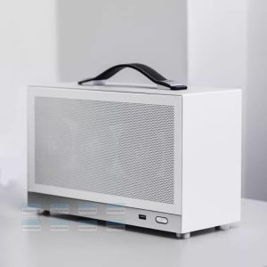 Vỏ case máy tính Mini ITX Shiny Snake S300-Trắng (Riser 3.0) - Pcngon