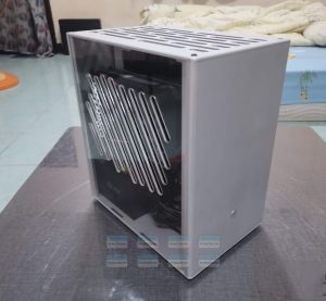 Vỏ case máy tính mini ITX Sirius S40-Bạc (Mặt hông mica) - Pcngon