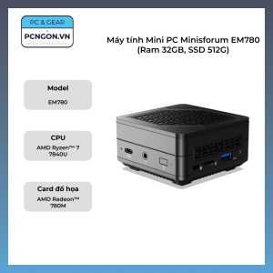 Máy tính Mini PC Minisforum EM780 - Pcngon
