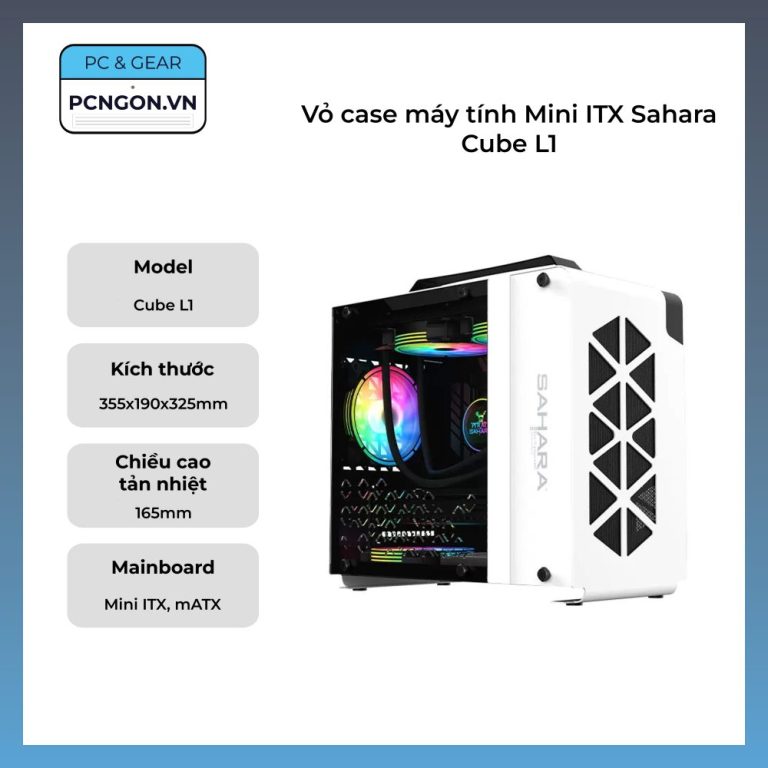 Vỏ case máy tính Mini ITX Sahara Cube L1 - Pcngon
