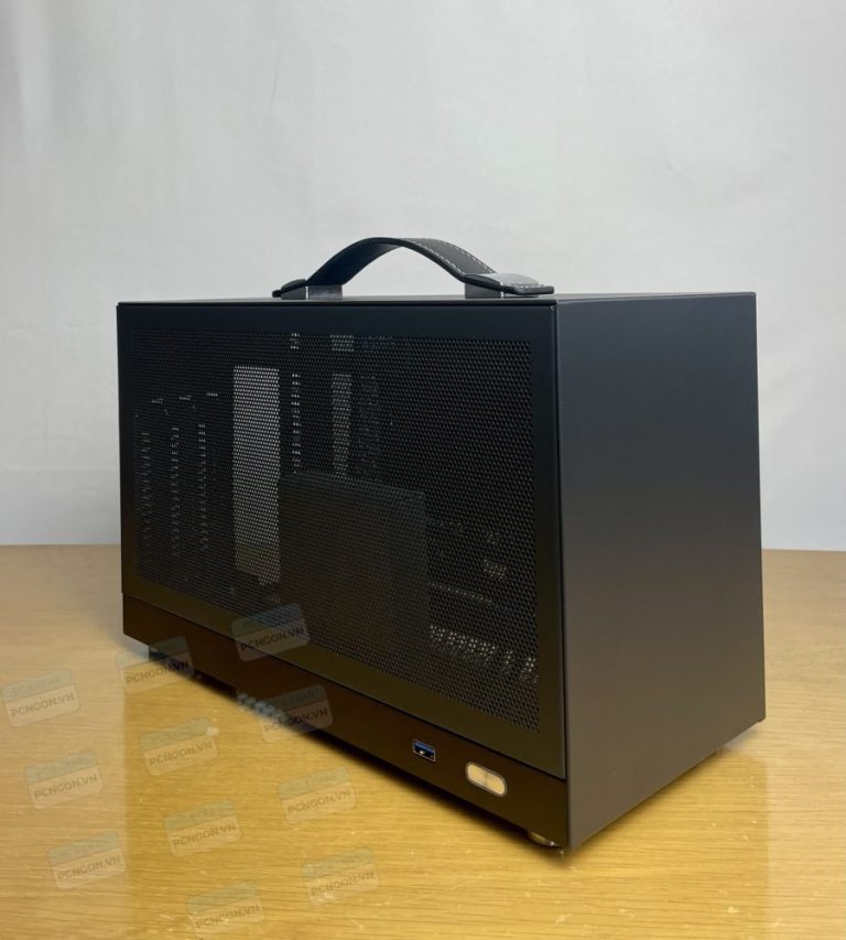 Vỏ case máy tính Mini ITX Shiny Snake S400-Đen - Pcngon