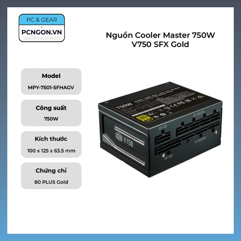 Nguồn Cooler Master 750W V750 SFX Gold - Pcngon