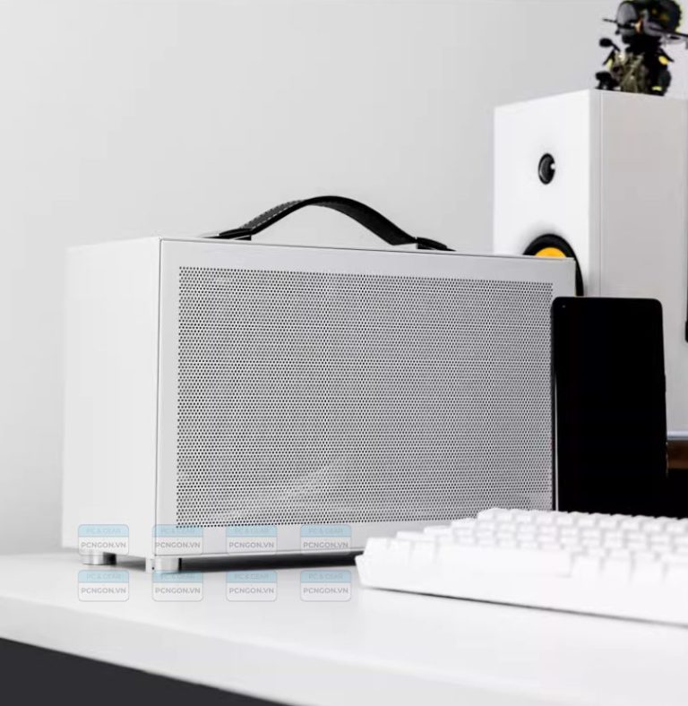 Vỏ case máy tính Mini ITX Shiny Snake S300-Trắng (Riser 4.0) - Pcngon