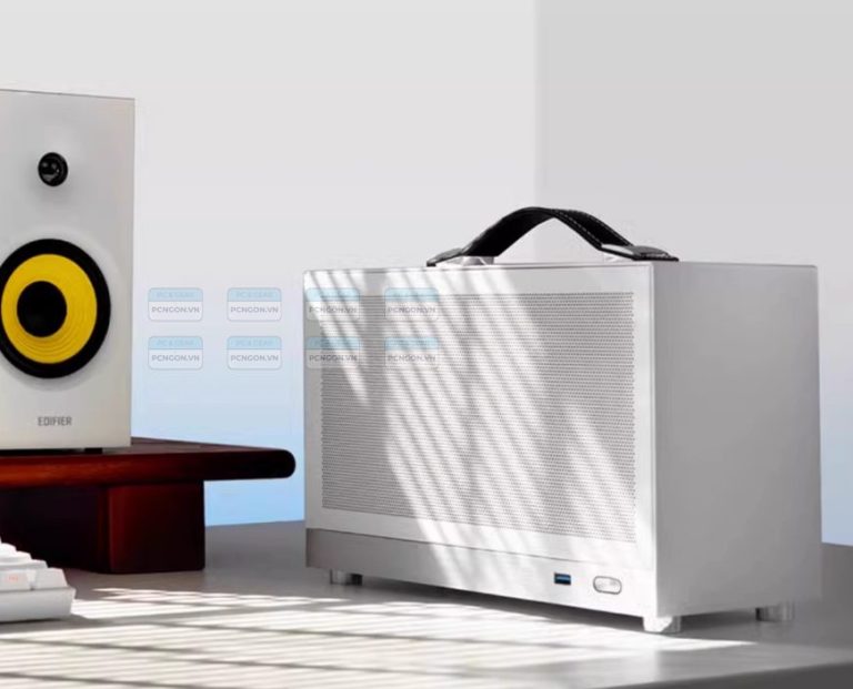 Vỏ case máy tính Mini ITX Shiny Snake S300-Trắng (Riser 4.0) - Pcngon