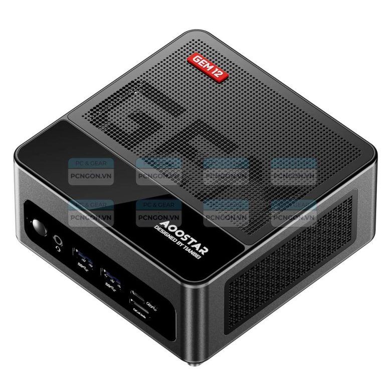 Máy tính Mini PC Aoostar GEM12 AMD Ryzen 7 8845HS (Barebone) - Pcngon