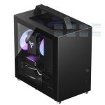 Vỏ case máy tính Mini ITX Jonsbo T8 Plus Black - Pcngon