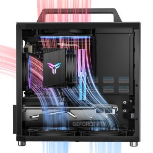 Vỏ case máy tính Mini ITX Jonsbo T8 Plus Black - Pcngon
