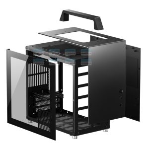 Vỏ case máy tính Mini ITX Jonsbo T8 Plus Black - Pcngon