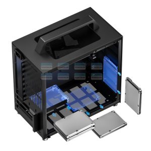 Vỏ case máy tính Mini ITX Jonsbo T8 Plus Black - Pcngon