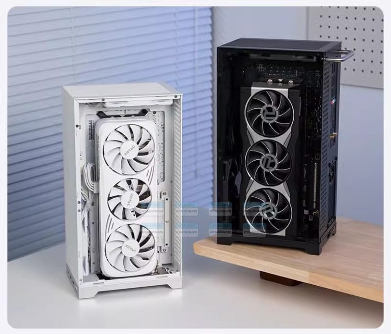 Vỏ case máy tính Mini ITX Shiny Snake L300 Đen (Kèm Riser 3.0) - Pcngon